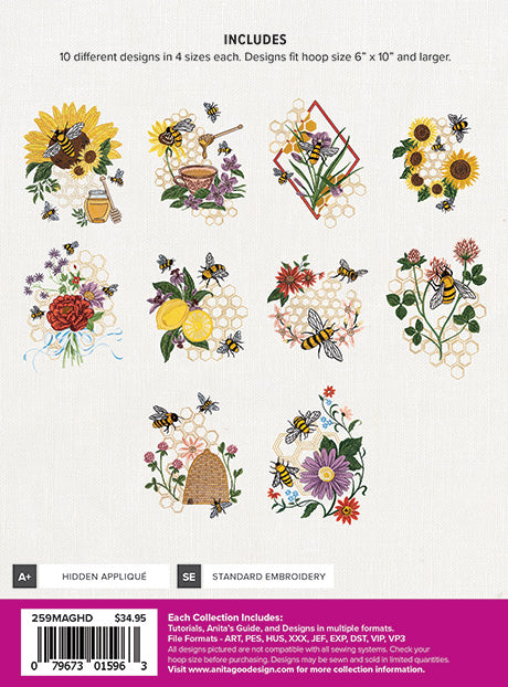 Mini - Apiary Garden| EARLYMAYEMBROIDERY