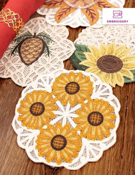 Autumn Doilies| EARLYMAYEMBROIDERY