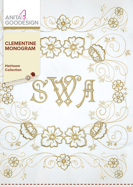 Clementine Monogram| EARLYMAYEMBROIDERY