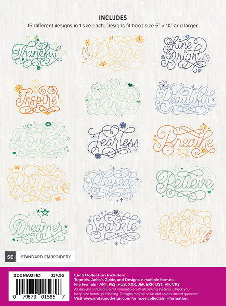 Mini - Decorative Stitch Words| EARLYMAYEMBROIDERY