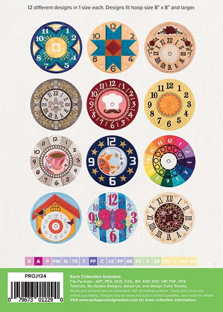 Project - Hoop Clocks| EARLYMAYEMBROIDERY