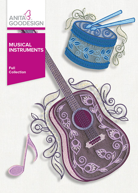 Musical Instruments| EARLYMAYEMBROIDERY