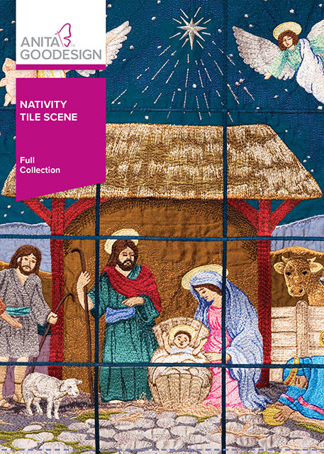 Nativity Tile Scene| EARLYMAYEMBROIDERY