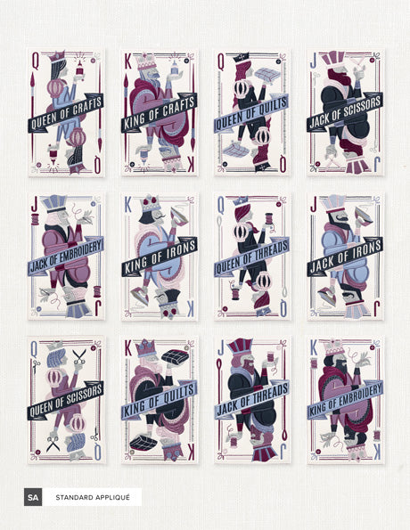 Mini - Royal Flush| EARLYMAYEMBROIDERY